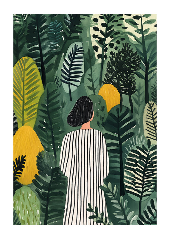 Into The Green Unknown Poster | Akvarell | Gallerix.se