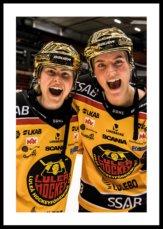 Noora Tulus Och Ronja Savolainen SM-Guld 2022 Luleå Hockey Poster ...