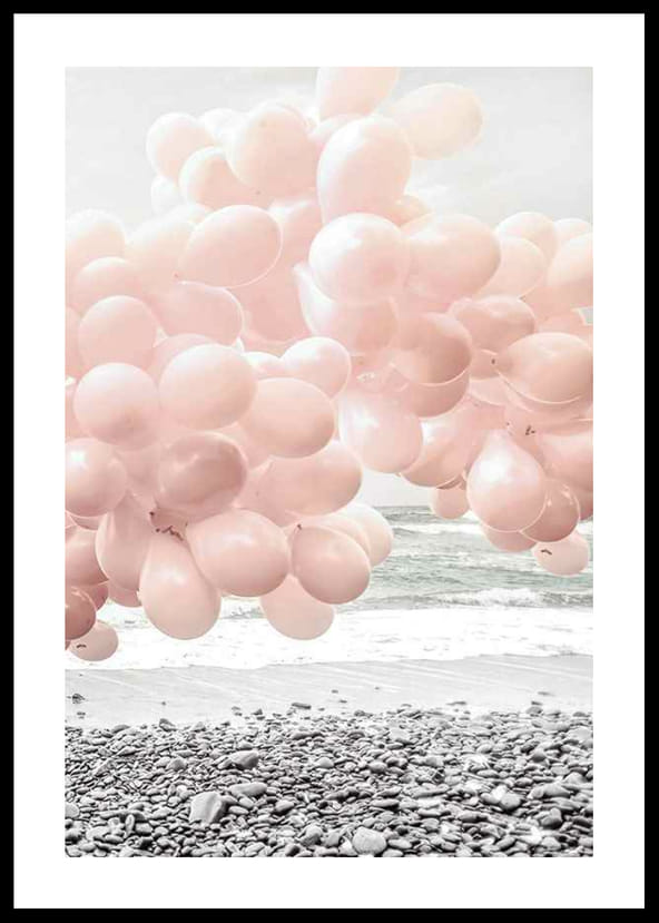 Pink Balloons No2 Plakat | Mode | Gallerix-home.dk