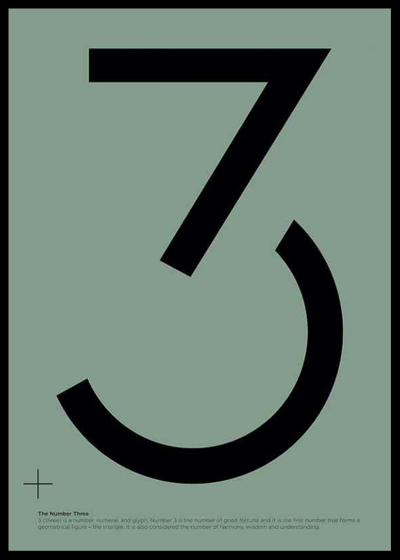 Graphical Number 3 Poster | Grafische | Gallerix.de