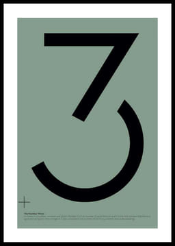 Graphical Number 3 Poster | Grafiskt | Gallerix.se