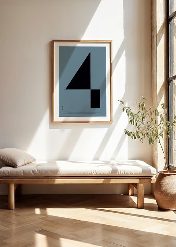 Graphical Number 4 Poster | Grafische | Gallerix.de