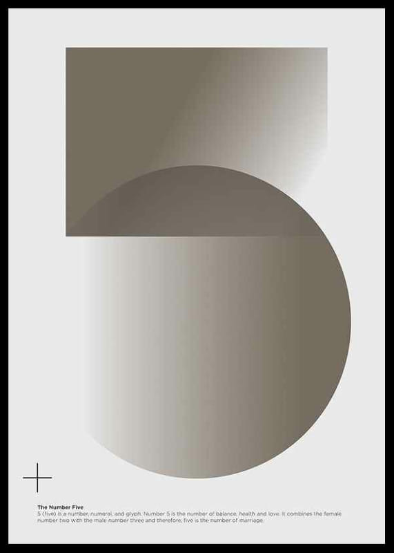 Graphical Number 5 Poster | Grafiskt | Gallerix.se