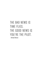 Time Flies Poster | Textposter | Gallerix.de