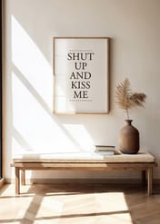 Shut Up Poster | Textposter | Gallerix.de