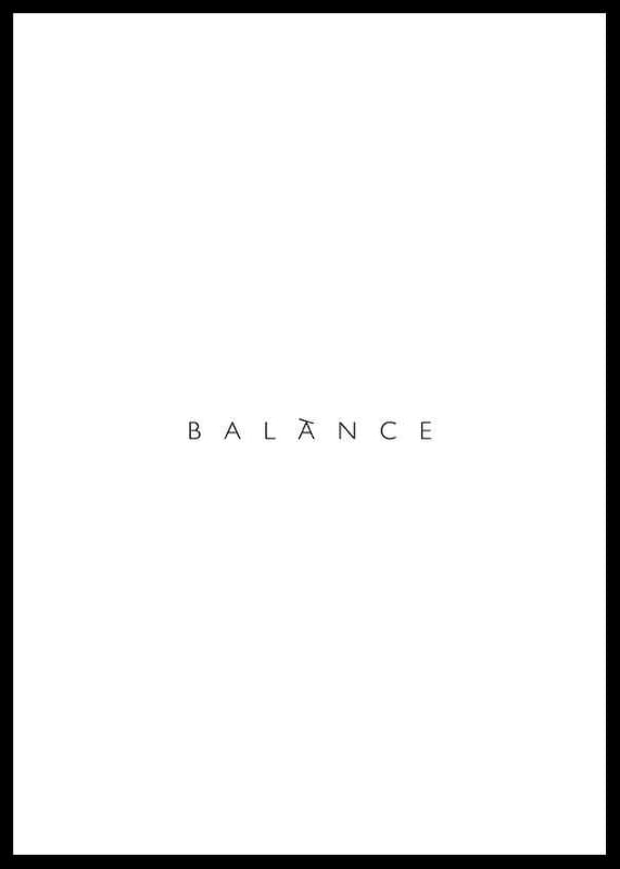 Balance Poster | Textposter | Gallerix.de