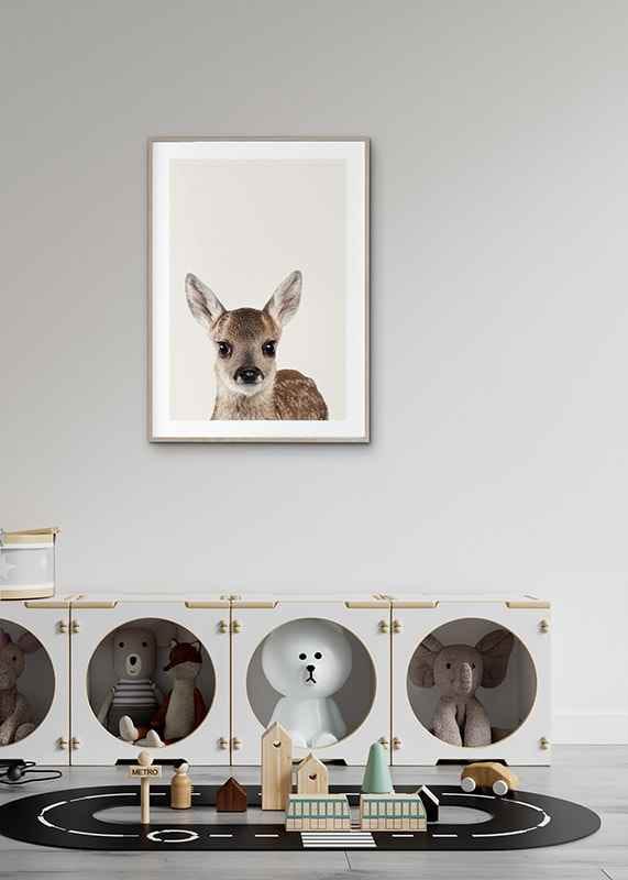 Baby Deer Plakat | Børneplakater | Gallerix-home.dk