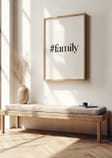 Hashtag Family Poster | Textposter | Gallerix.de