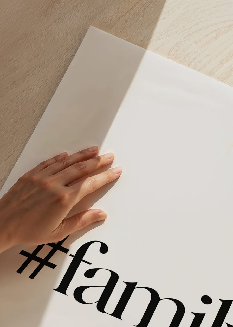 Hashtag Family Poster | Textposter | Gallerix.de