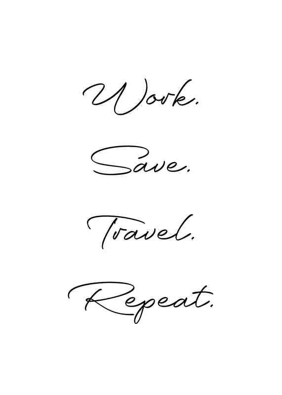 Work Repeat Poster | Texttavlor | Gallerix.se