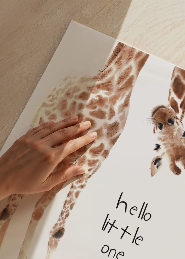 Hello Giraffe Poster | | Gallerix.se