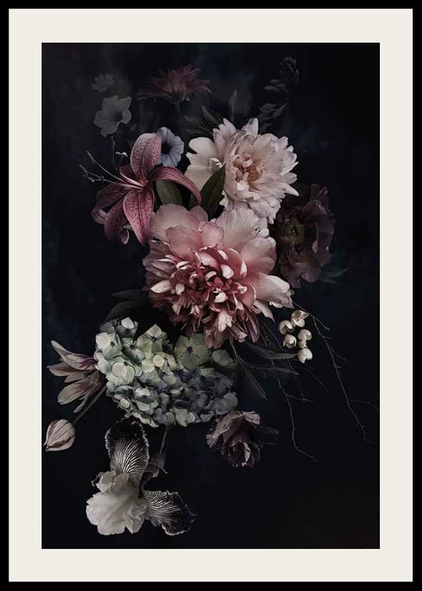 Vintage Flower Bouquet Poster | Pflanzen | Gallerix.de