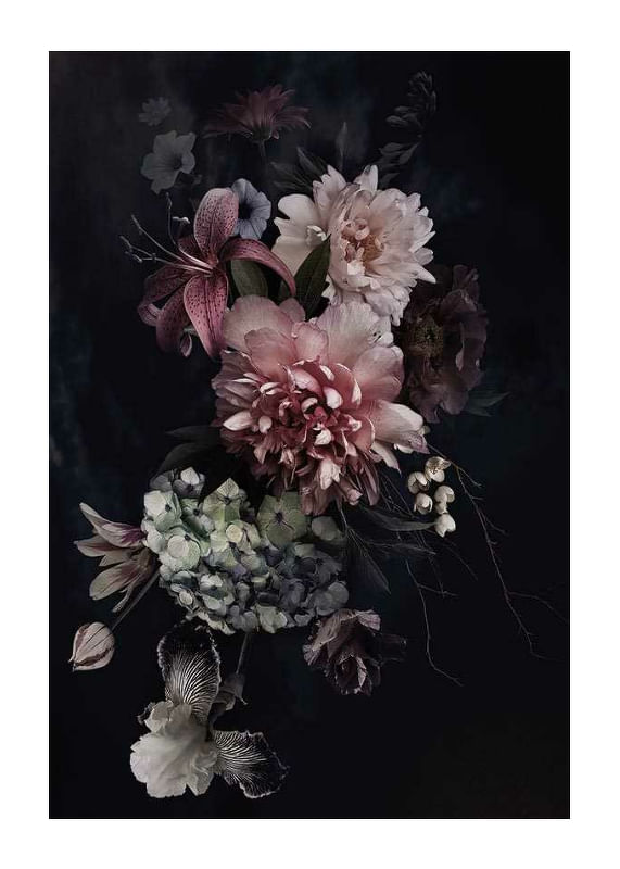 Vintage Flower Bouquet Poster | Botanical | Gallerix.co.uk