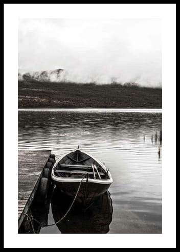 Boat In Lake Poster | Natur | Gallerix.se