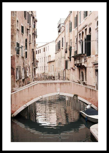 Bridge In Venice Poster | Fotokunst | Gallerix.de