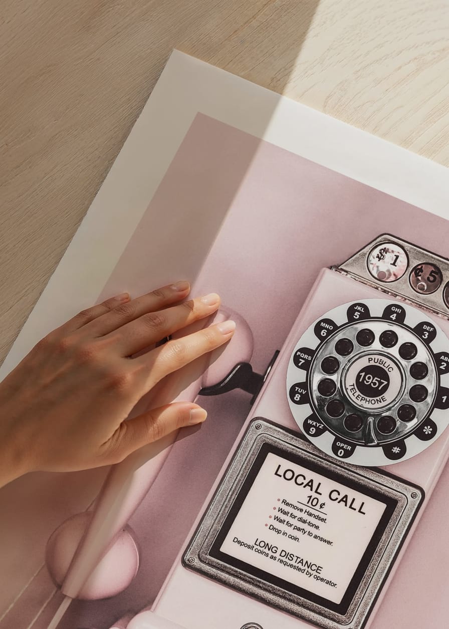 Vintage Pay Phone Poster | Fotokonst | Gallerix.se