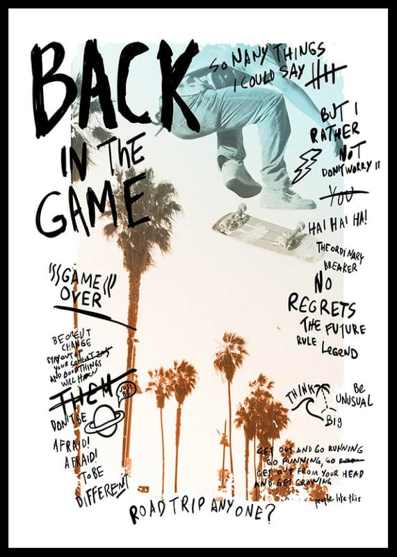 Back In The Game Poster | Barntavlor | Gallerix.se