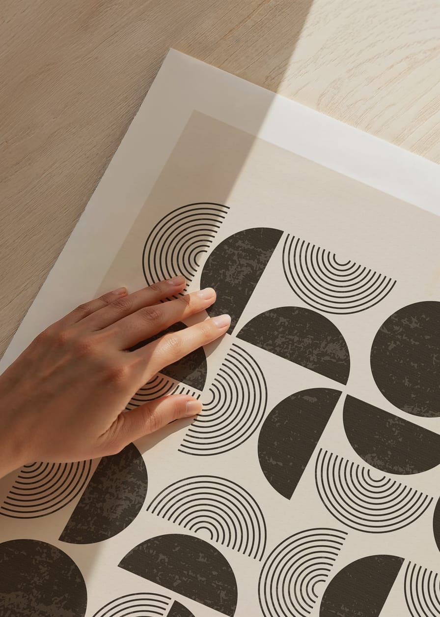 Geometric Cluster Poster | Abstrakt | Gallerix.se