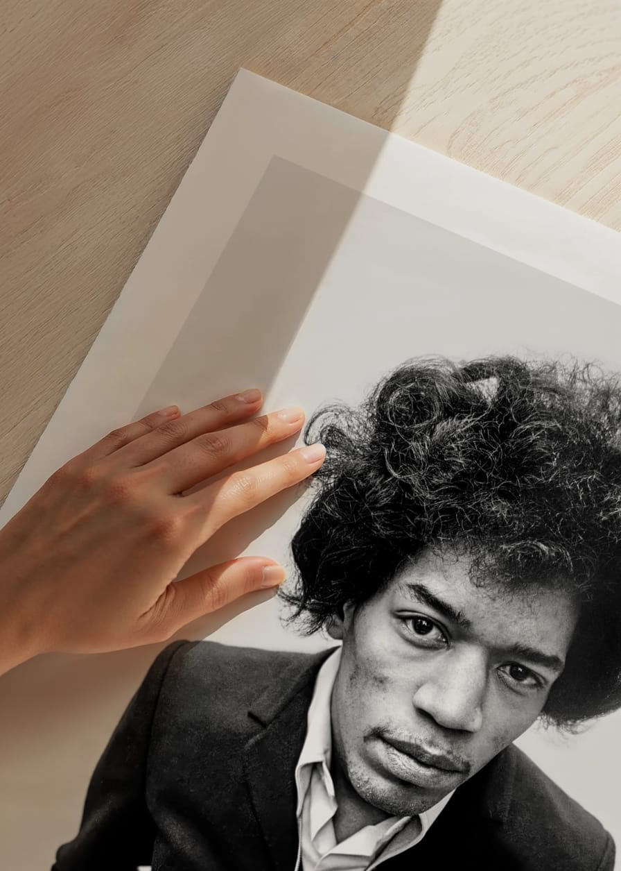 Jimi Hendrix Portrait Plakat | Ikoniske fotografier | Gallerix-home.dk