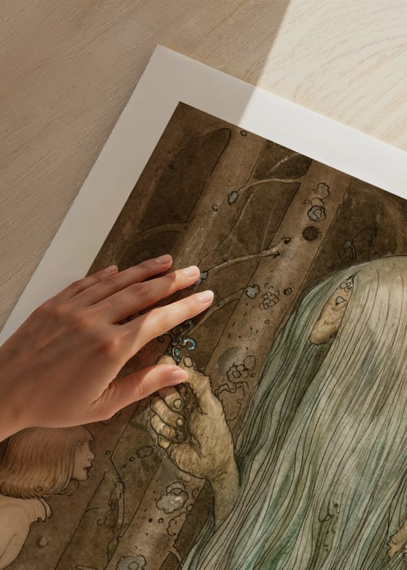 Trollörten By John Bauer Poster | Berömda konstnärer | Gallerix.se