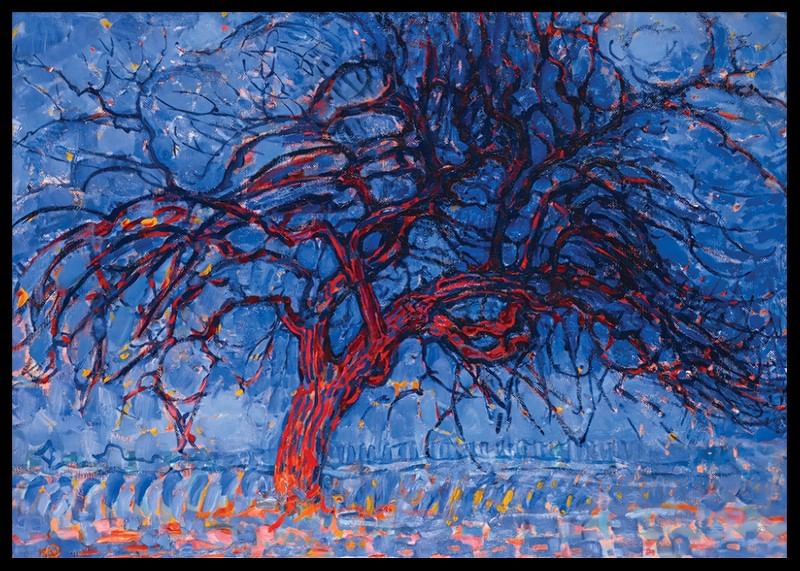 The Red Tree By Piet Mondrian Plakat | Berømte kunstnere | Gallerix-home.dk