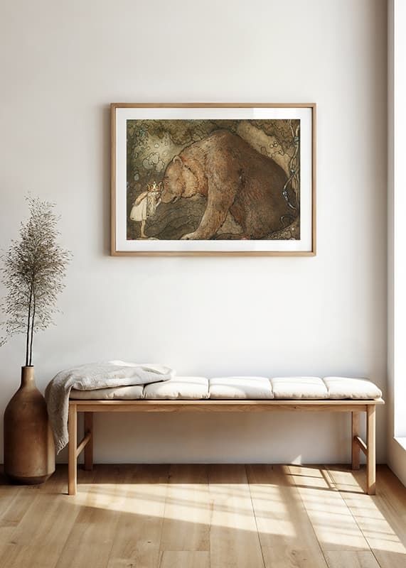 Stackars Lilla Basse By John Bauer Plakat | | Gallerix-home.dk