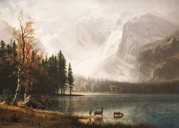 Estes Park Colorado Whyte's Lake By Albert Bierstadt Poster | | Gallerix.de