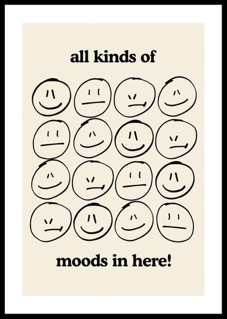 All Kinds Of Moods Poster | Barntavlor | Gallerix.se