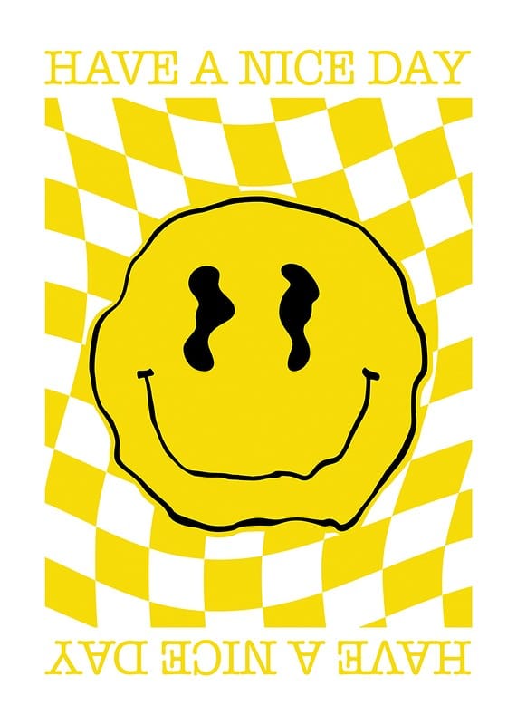 Smiley Yellow Poster | Grafiskt | Gallerix.se