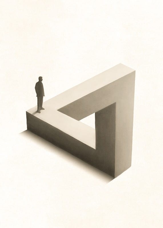 Penrose Triangle Poster | Konceptuellt & Surrealistiskt | Gallerix.se