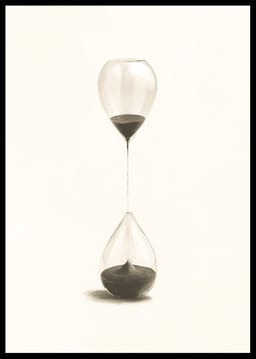 Hourglass Balloon Plakat | Konceptuelt og surrealistisk | Gallerix-home.dk