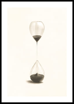 Hourglass Balloon Plakat | Konceptuelt og surrealistisk | Gallerix-home.dk
