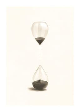 Hourglass Balloon Plakat | Konceptuelt og surrealistisk | Gallerix-home.dk
