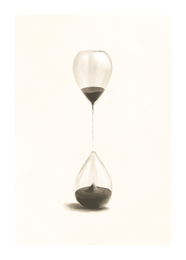 Hourglass Balloon Plakat | Konceptuelt og surrealistisk | Gallerix-home.dk