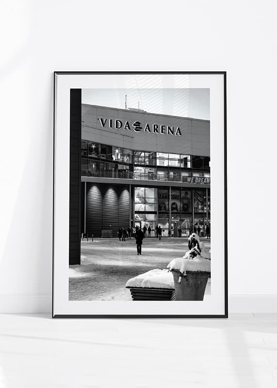 Vida Arena B&W No1 Poster | Växjö Lakers | Gallerix.se