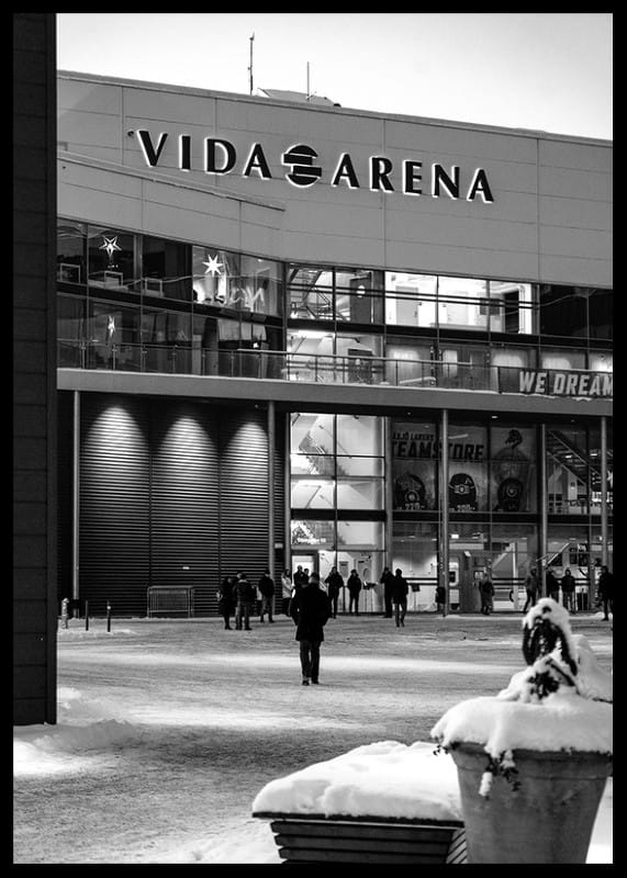 Vida Arena B&W No1 Poster | Växjö Lakers | Gallerix.se