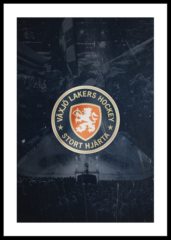 VLH Logo Blue Poster | Växjö Lakers | Gallerix.se