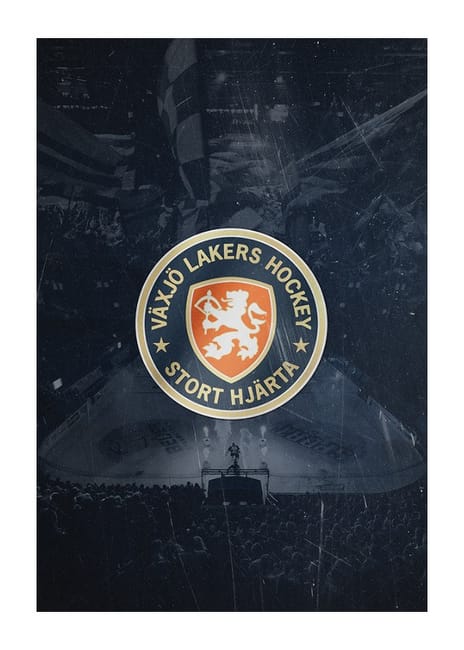 VLH Logo Blue Poster | Växjö Lakers | Gallerix.se