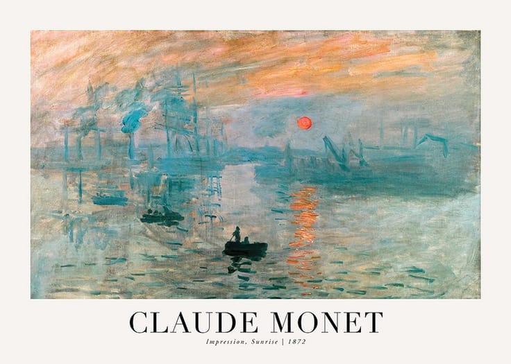 Impression Sunrise 1872 By Claude Monet Poster | Claude Monet | Gallerix.de