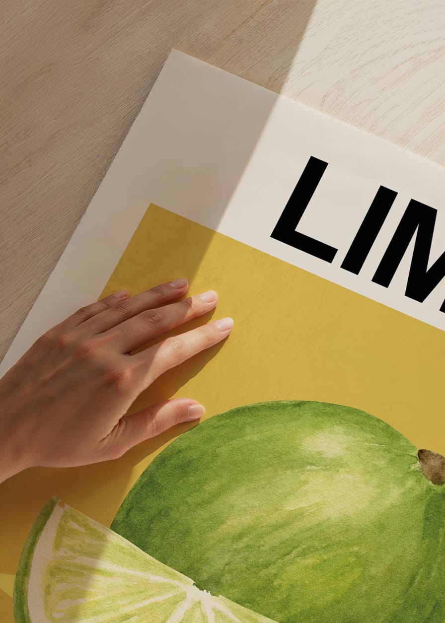 Lime Vintage Art Póster | Vintage y Retro | Gallerix.es
