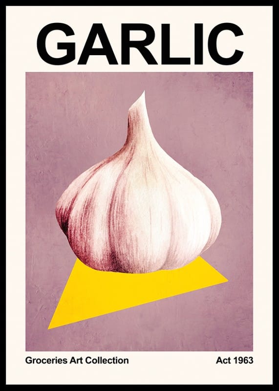Garlic Vintage Art Poster | Vintage | Gallerix.ie