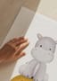 Hippo With Bowling Ball Poster | Barntavlor | Gallerix.se