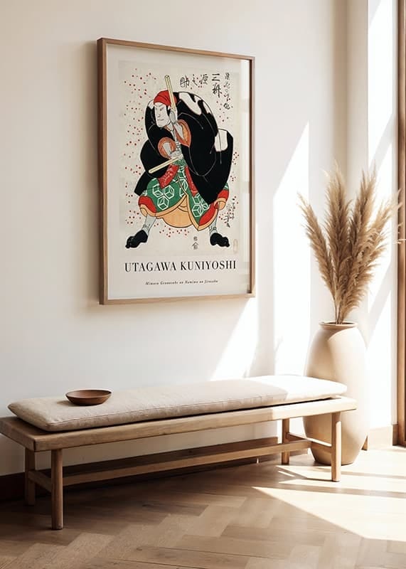 Mimasu Gennosuke No Namiwa No Jirosaku By Utagawa Kuniyoshi Poster ...