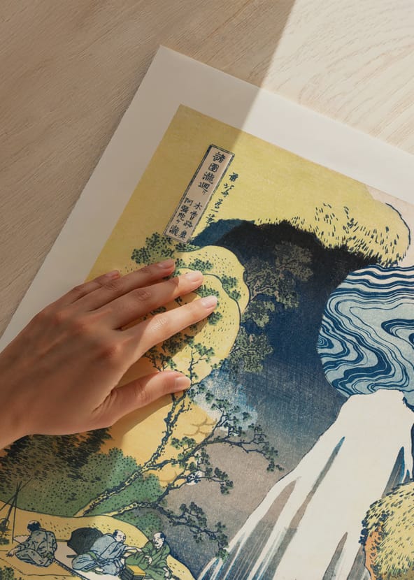 The Amida Falls In The Far Reaches Of The Kisokaidō Road By Katsushika ...