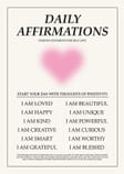 Daily Affirmations Poster | Textposter | Gallerix.de