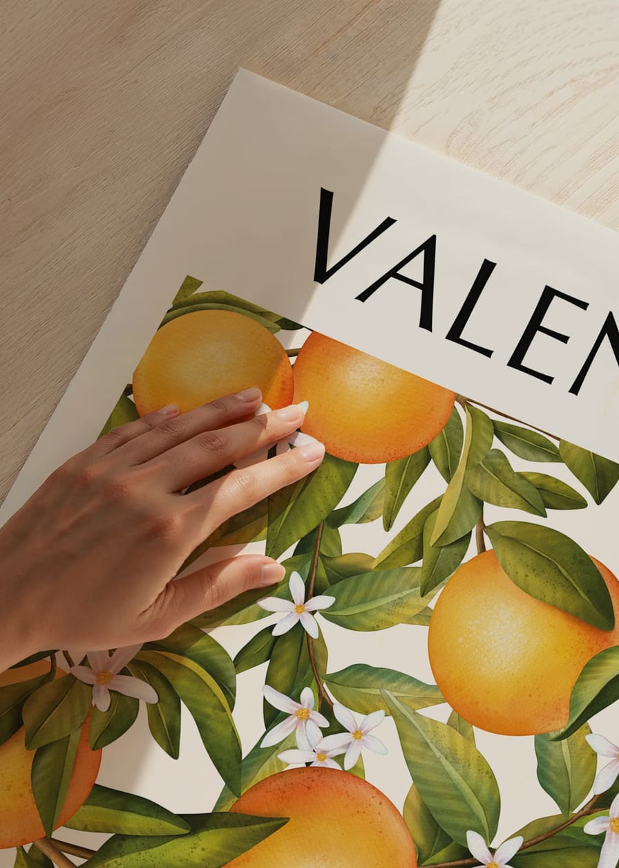 Valencia Arbol De Naranjas Poster | Küchenposter | Gallerix.de