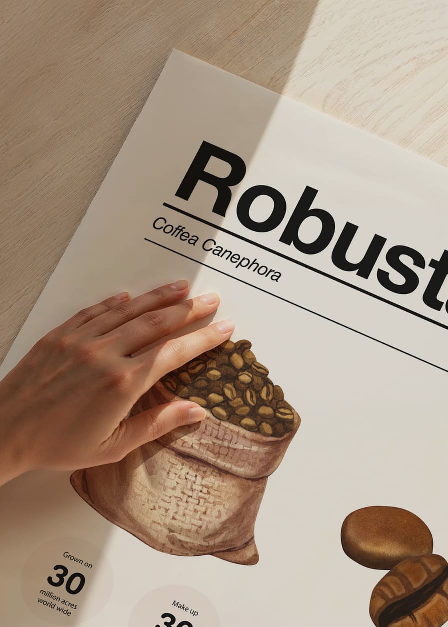 Robusta Coffee Beans Poster | Texttavlor | Gallerix.se