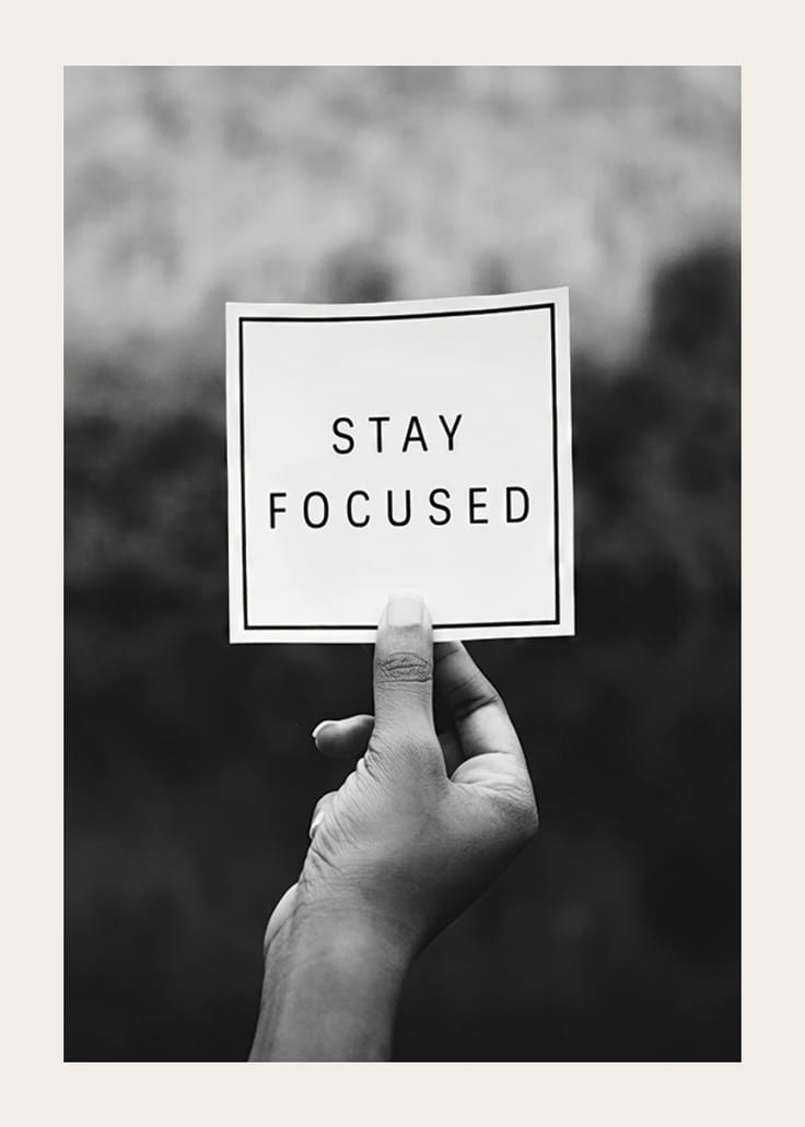 Stay Focused Note Poster | Texttavlor | Gallerix.se