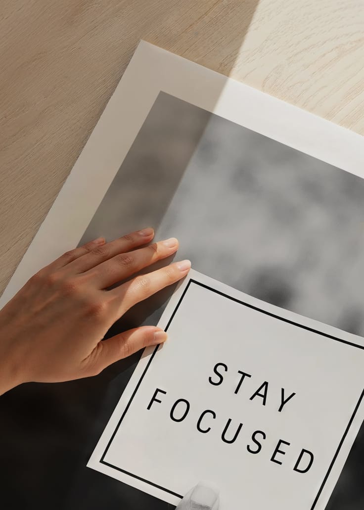 Stay Focused Note Poster | Texttavlor | Gallerix.se