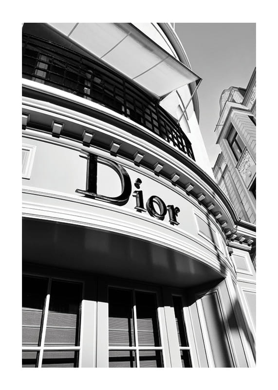 Dior Store B&W Poster | Mode | Gallerix.se